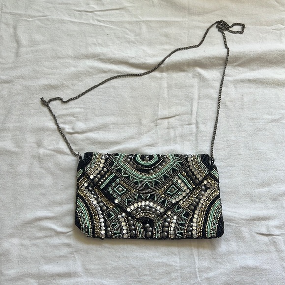 Atmosphere | Bags | Clutch Crossbody With Beads | Poshmark
